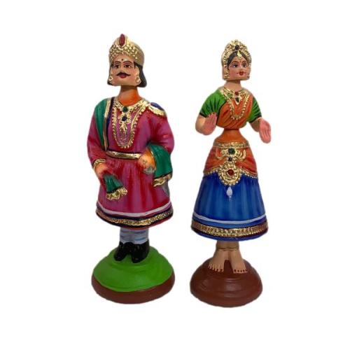 Thanjavur Dancing Doll Raja Rani,For Home Decor,Gift,Cultural Display