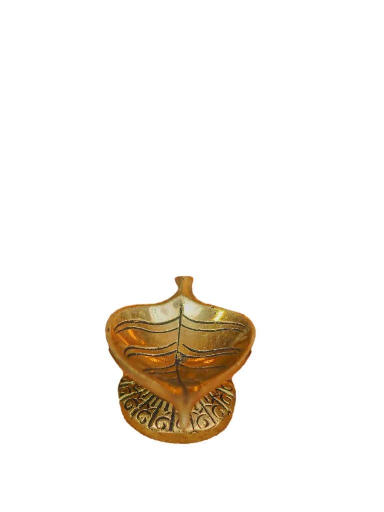 Brass Leaf Shaped Diya