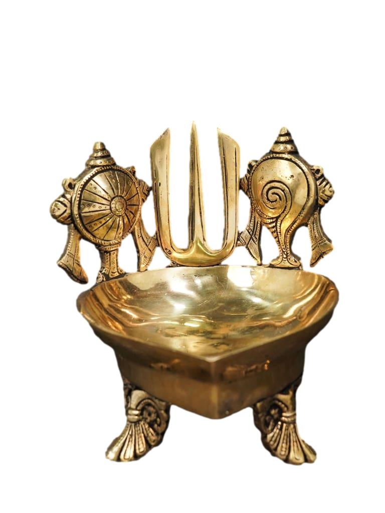 Brass Shank-Chakra-Nama Diya
